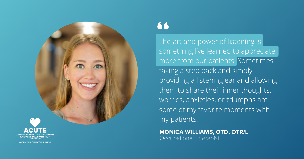 An Interview with Monica Williams, OTD, OTR/L, CEDS | ACUTE